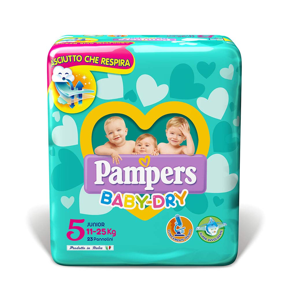 Pannolini Baby Dry Taglia 5 (11-25 kg) - MammacheTest